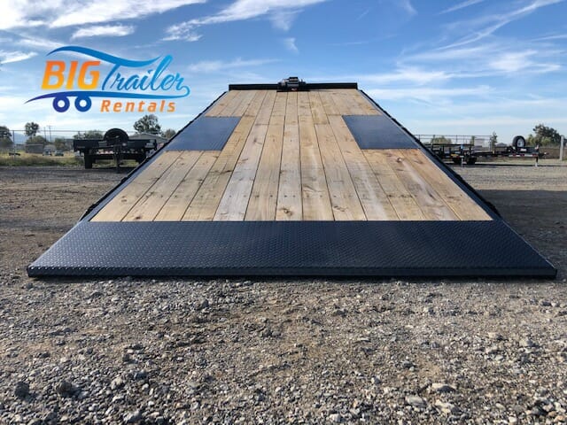 Flatbed Trailer for Rent - 24' #149 • Big Trailer Rentals